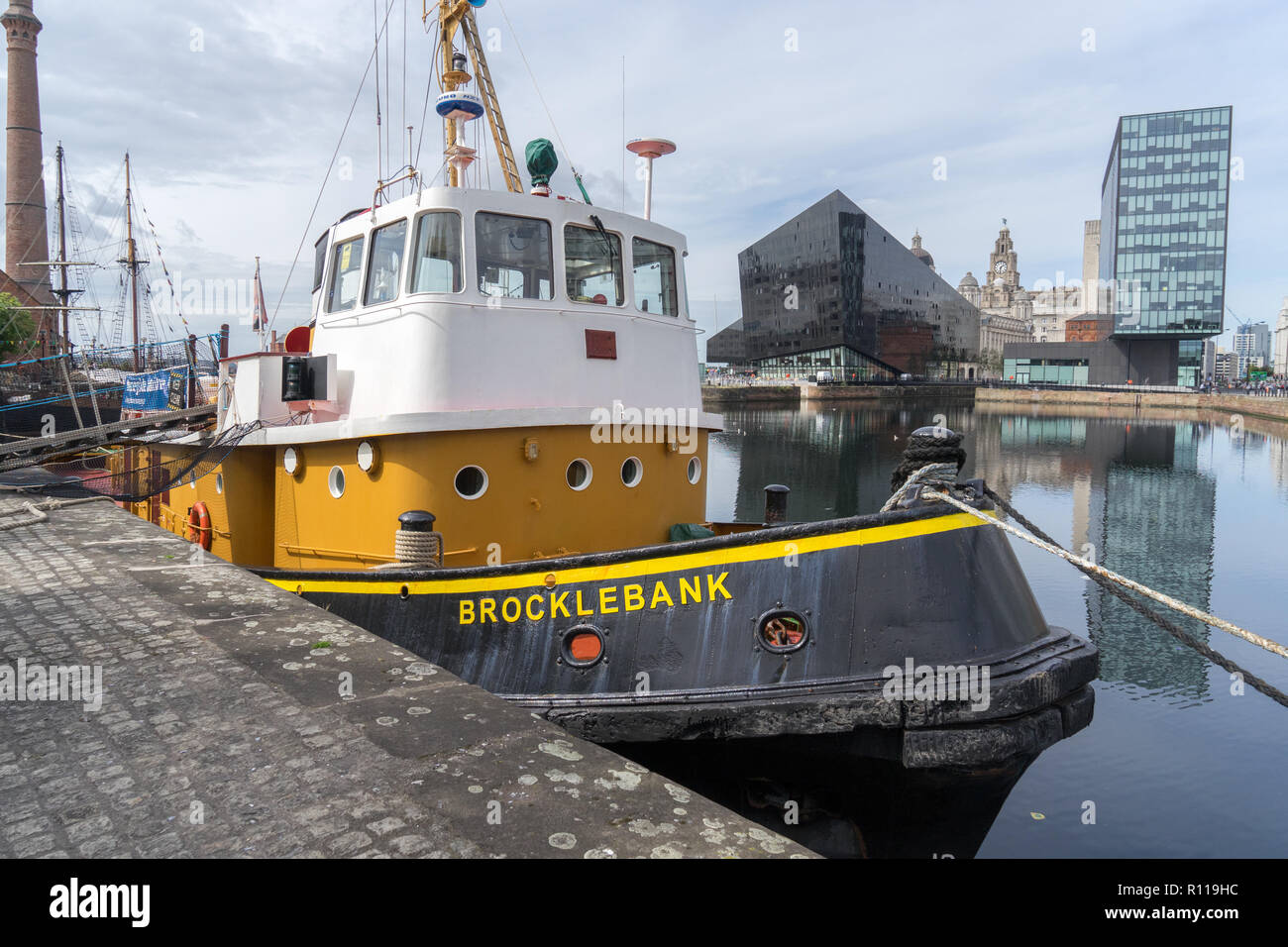 The restored motor tug Brocklebank, the only sea worthy vessel owned by ...