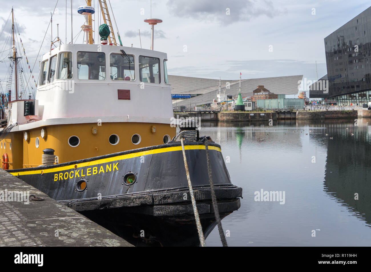 The restored motor tug Brocklebank, the only sea worthy vessel owned by ...