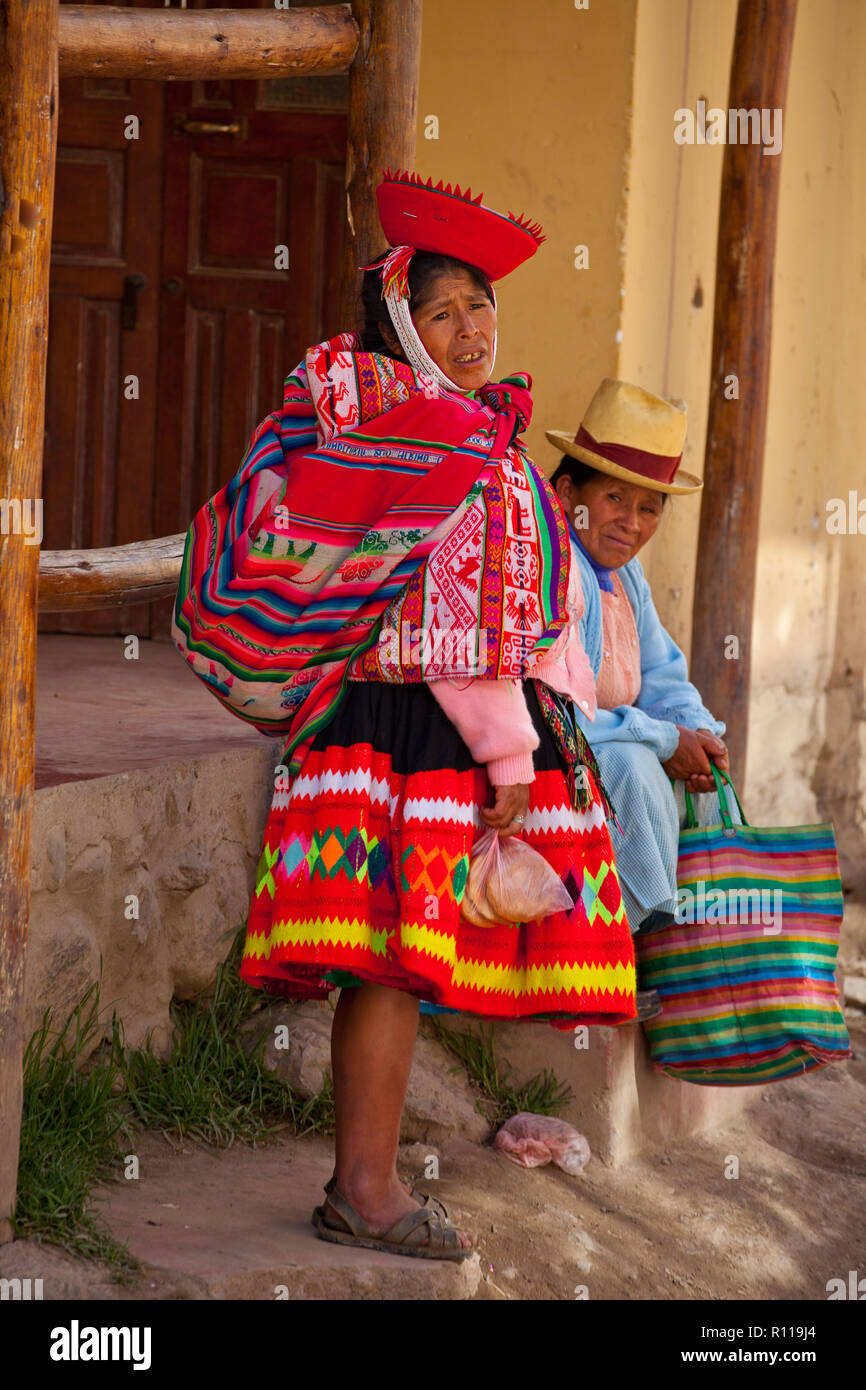 People in Ollantaytambo , Peru Stock Photo - Alamy