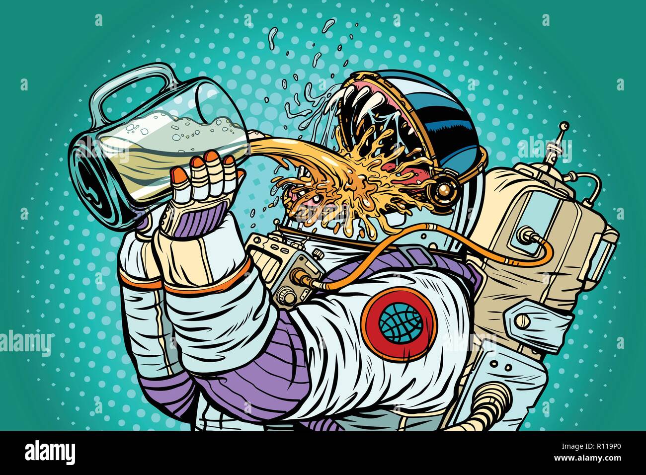 Astronaut mutant, thirst for beer Stock Vector Image & Art - Alamy