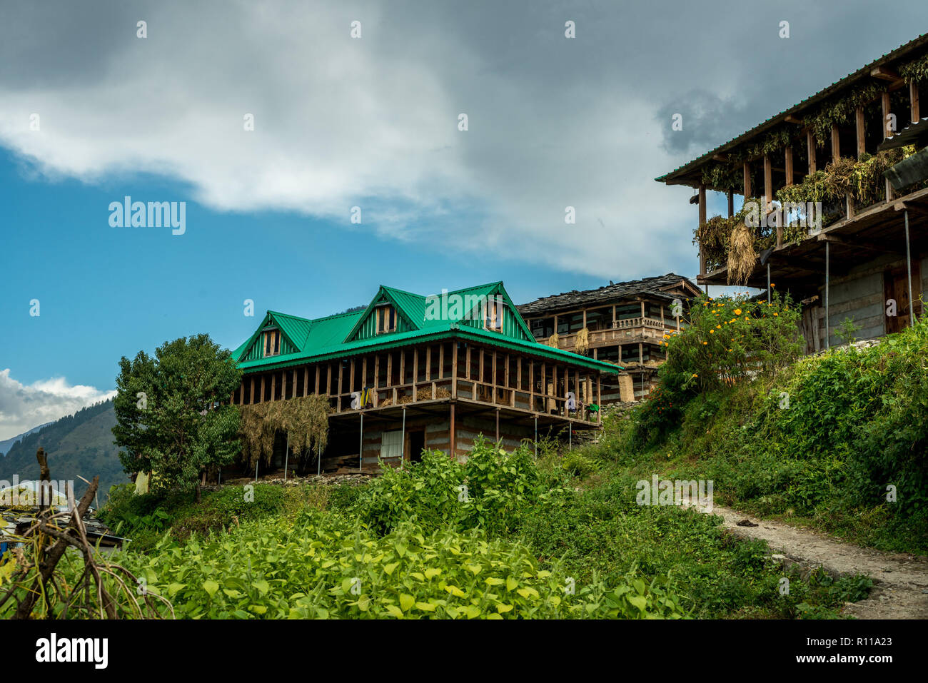 A Traditional Himalayan Wooden House in Sankri Range, Uttrakhand, India ...