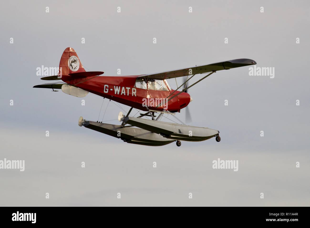Aviat Husky-A-1 seaplane (G-WATR Stock Photo - Alamy