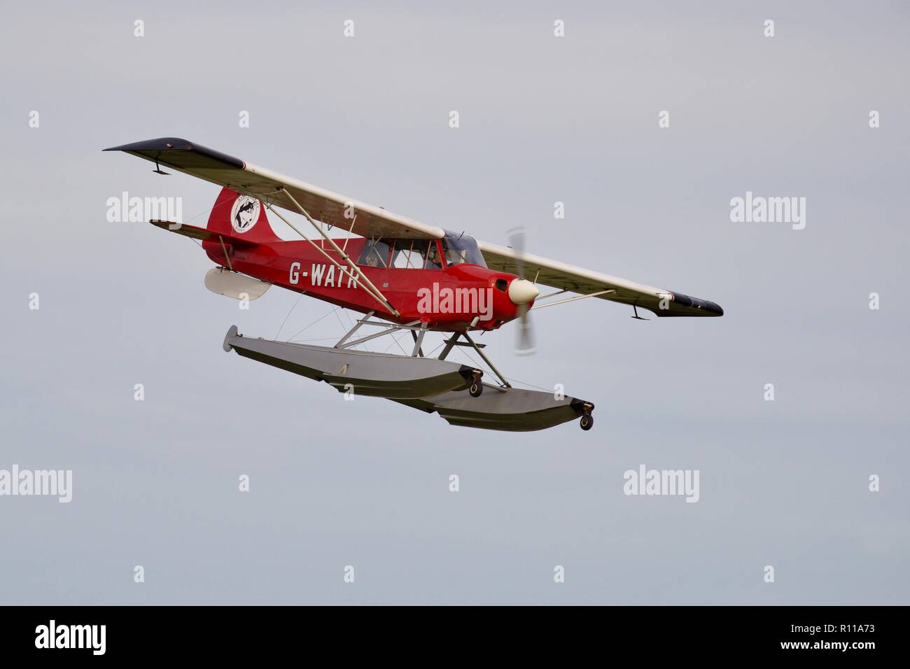 Aviat Husky-A-1 seaplane (G-WATR Stock Photo - Alamy