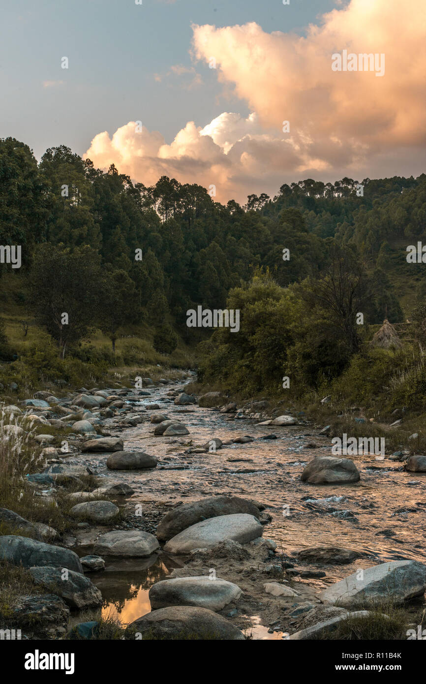 River in Uttrakhand - Himalaya Stock Photo - Alamy