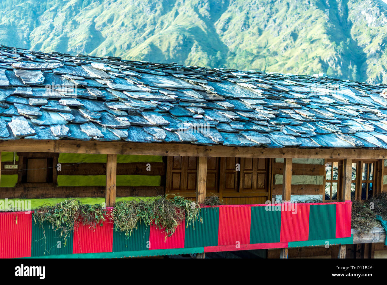 A Traditional Himalayan Wooden House in Sankri Range, Uttrakhand, India ...