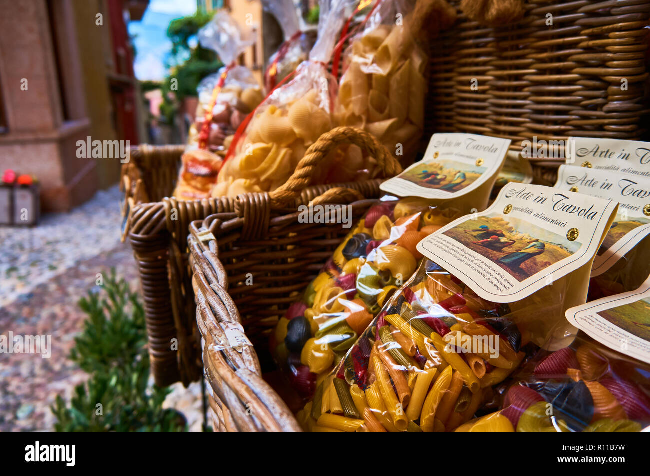 Pasta stall close up, Lake Garda, Italy, 2013 Stock Photo - Alamy
