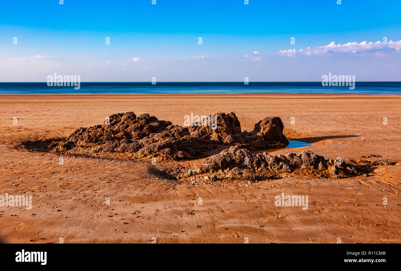 Wild rocky beach in Brittany on Armor Coastline Stock Photo - Alamy
