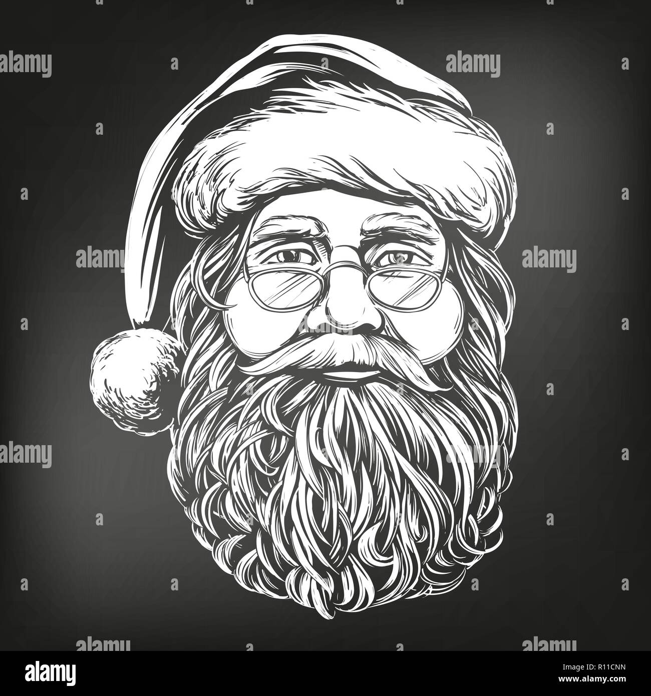 Face man in christmas Stock Vector Images - Alamy