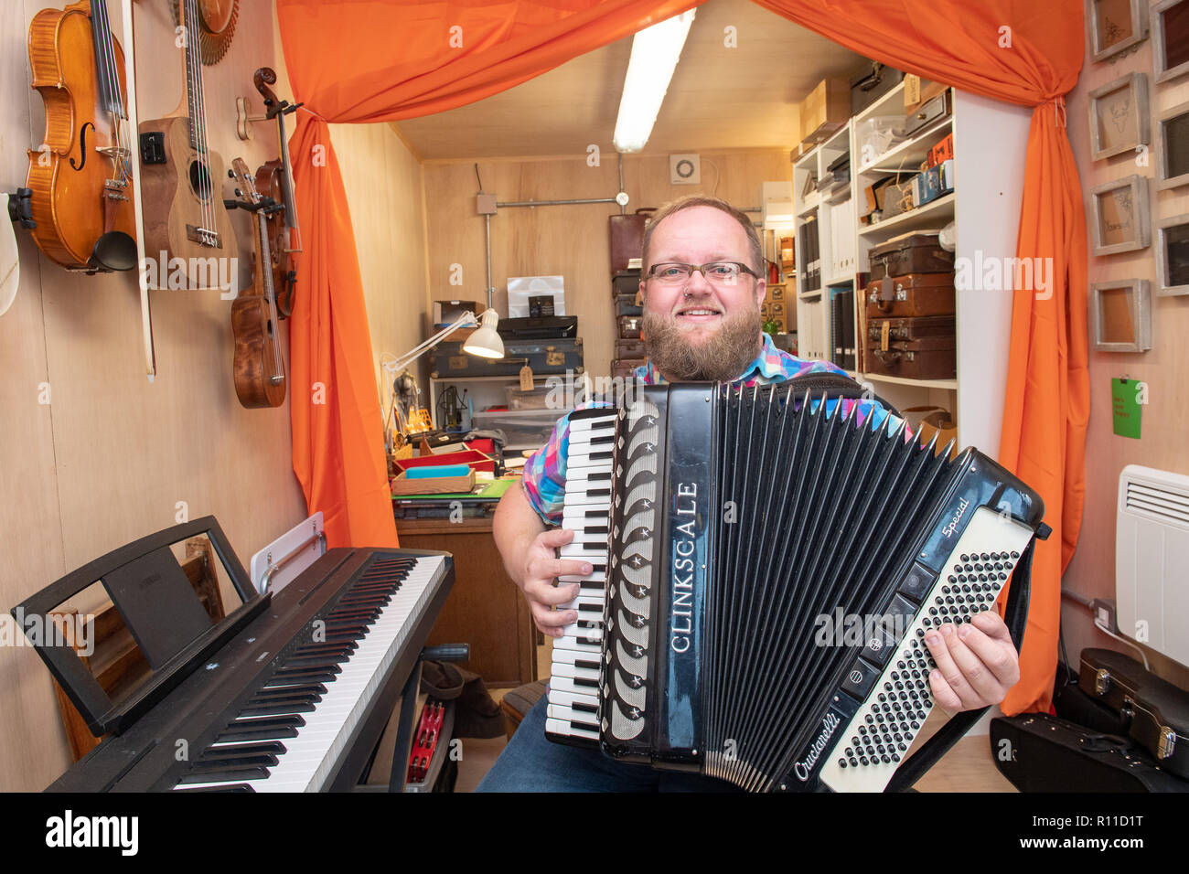 Pictured Karl macrae musician teacher Leith Walk Studios’ will ...