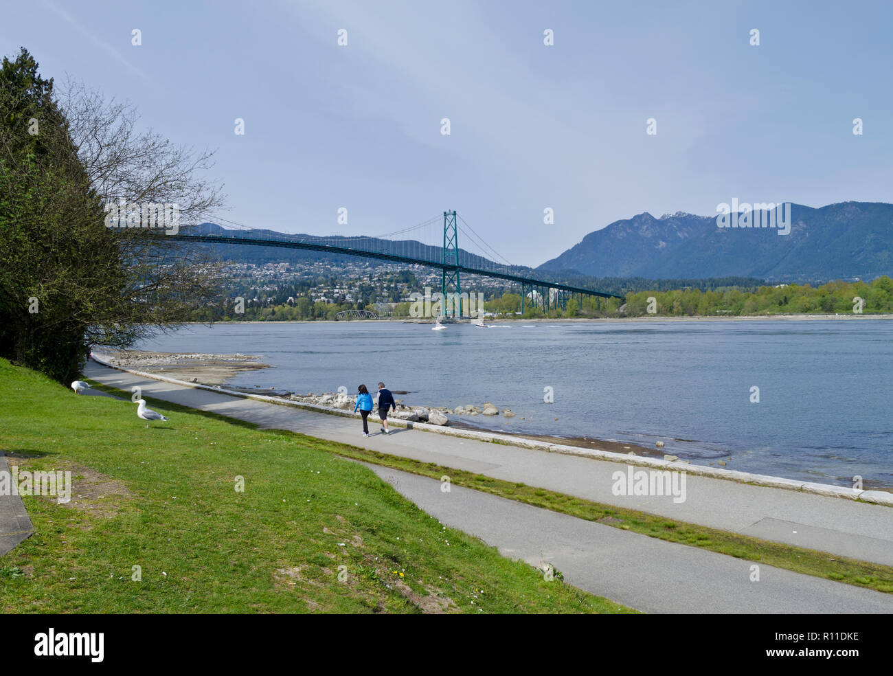 Stanley Park Vancouver Seawall Stock Photos & Stanley Park Vancouver ...