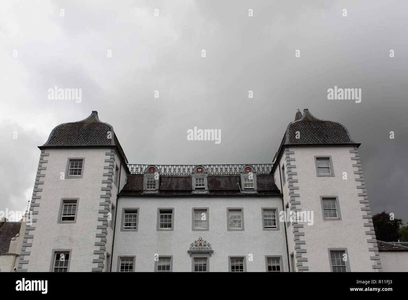 The front of Barony Castle, Peebles, Borders, Scotland Stock Photo - Alamy