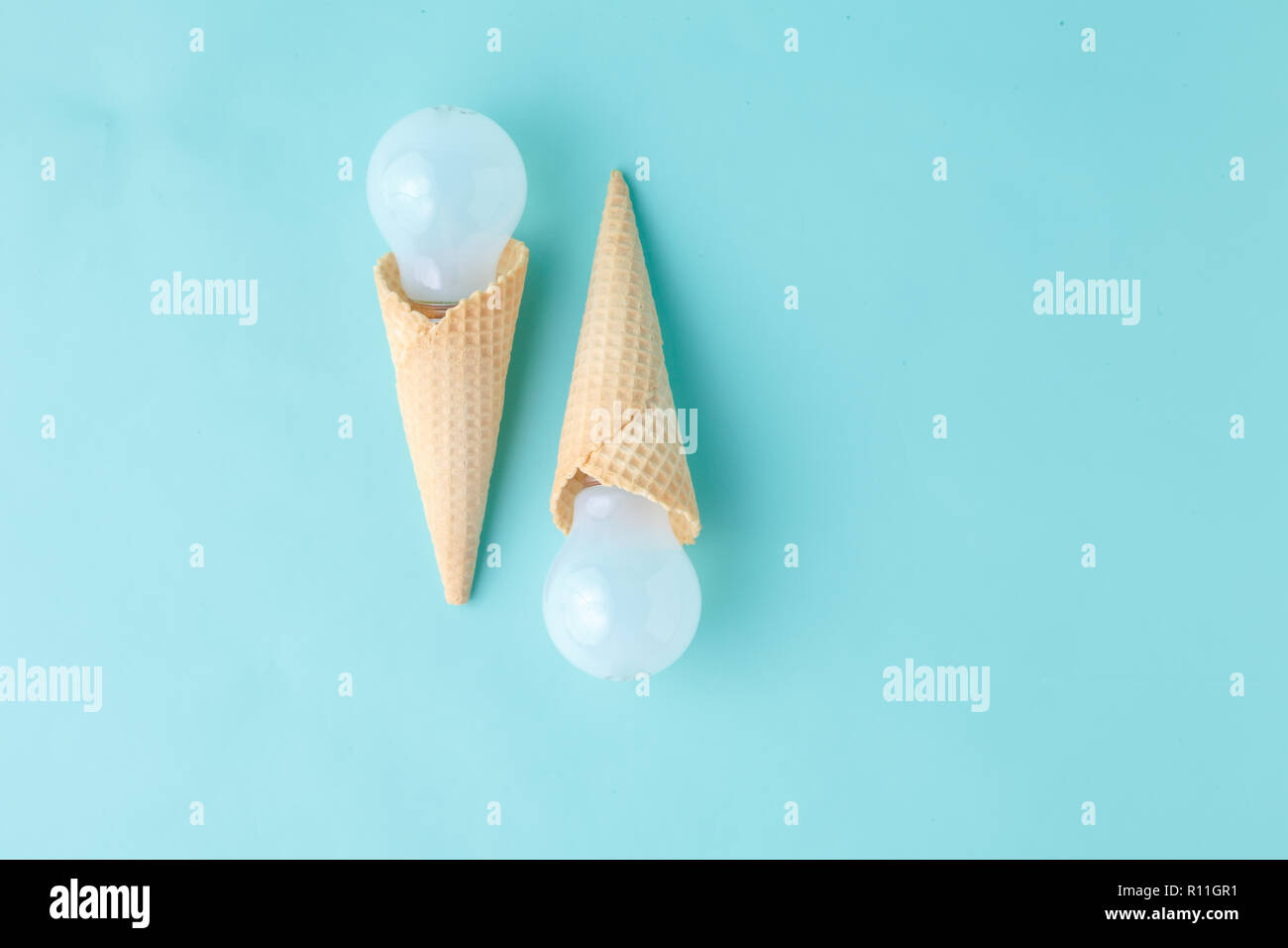 Ice cream lightbulb hi-res stock photography and images - Alamy