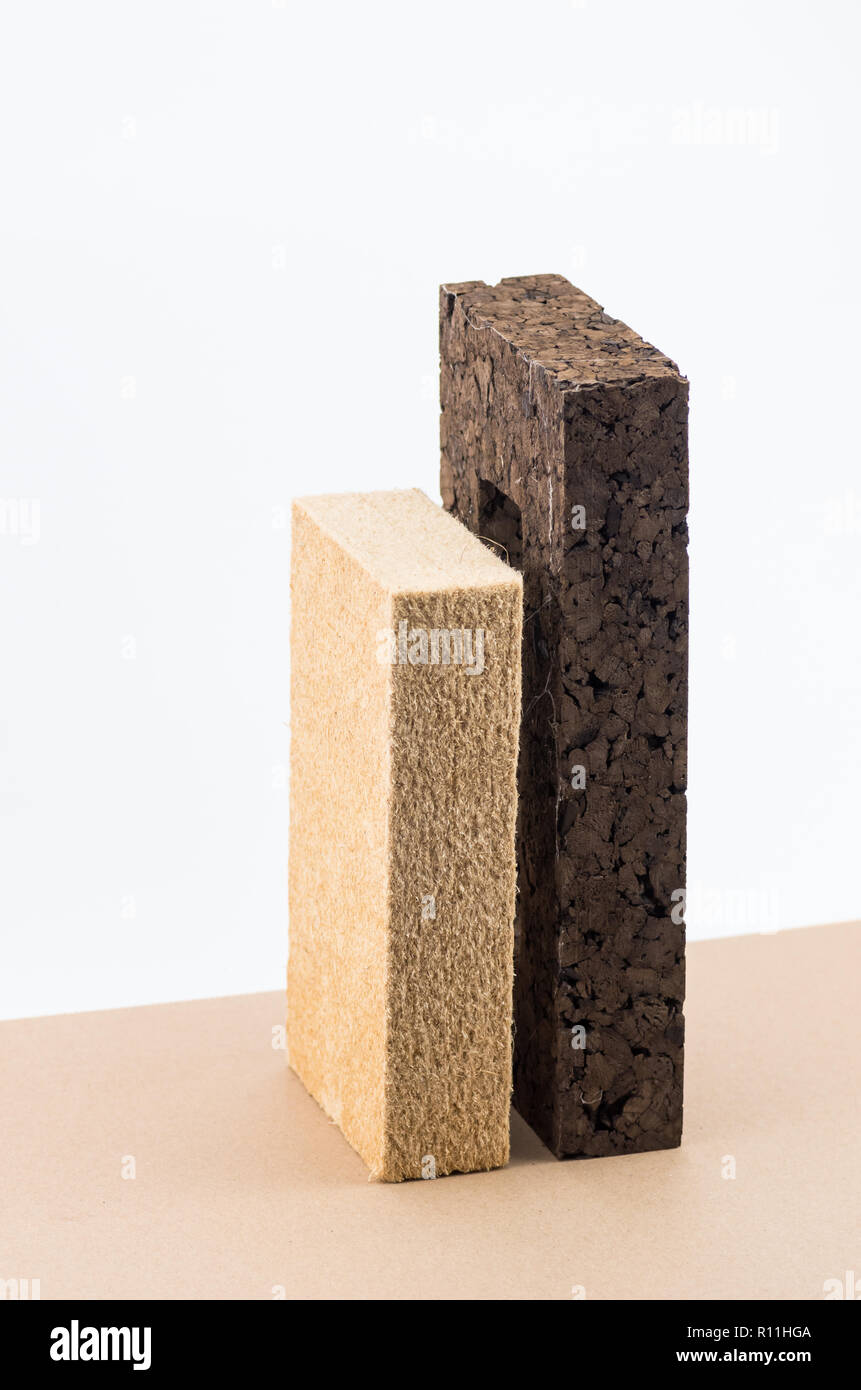 natural fibers wall insulating materials - hemp fiber panel Stock Photo ...