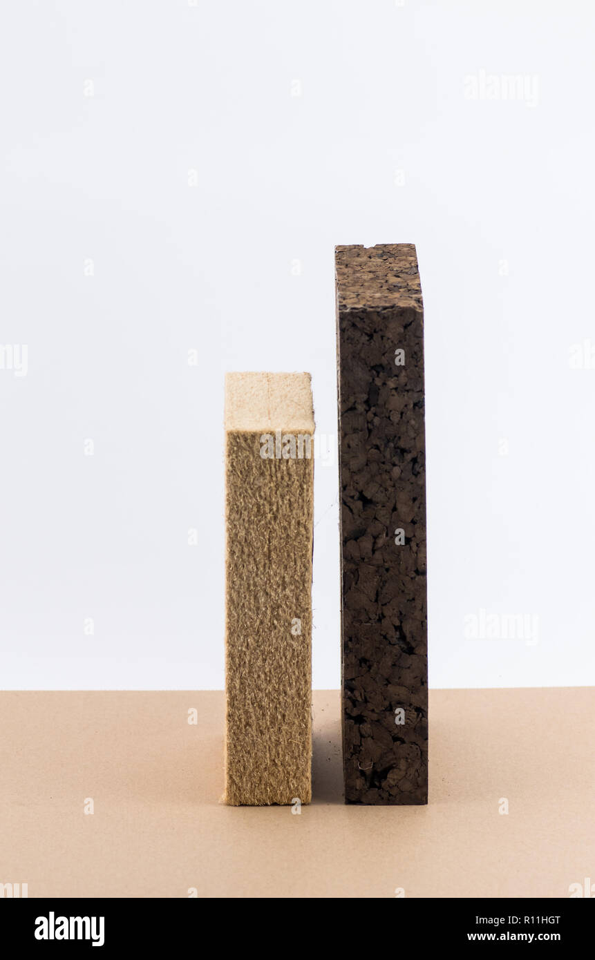 natural fibers wall insulating materials - hemp fiber panel Stock Photo ...