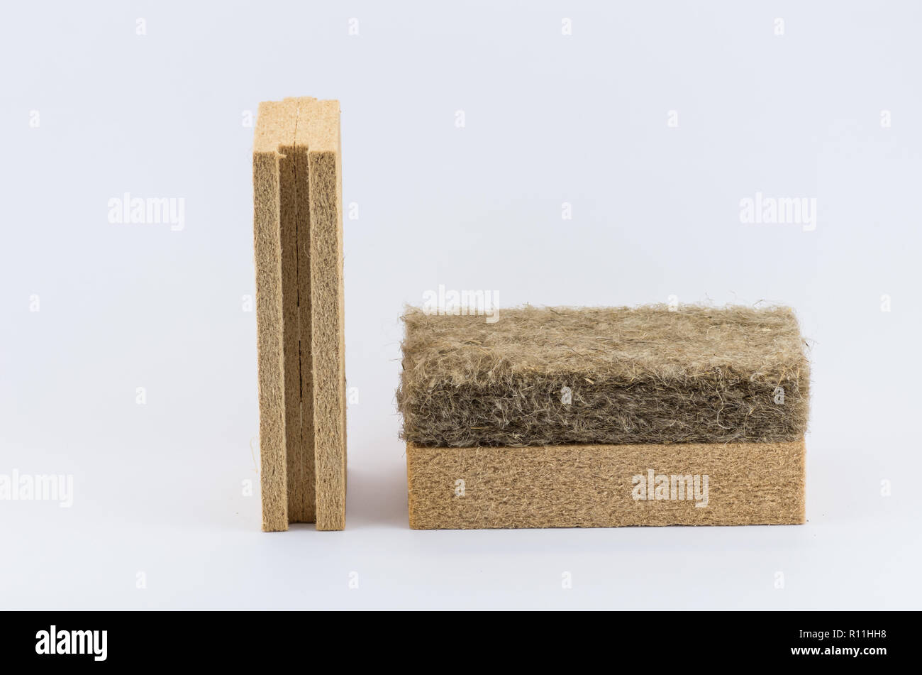 natural fibers wall insulating materials - hemp fiber panel Stock Photo ...