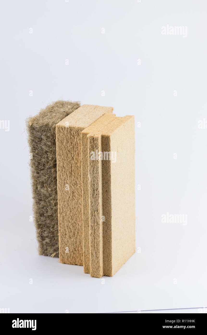 natural fibers wall insulating materials - hemp fiber panel Stock Photo ...