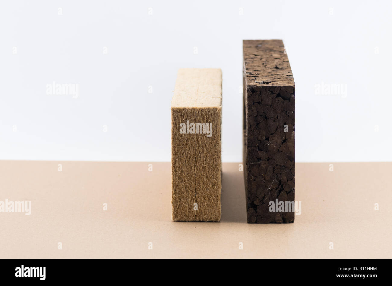 natural fibers wall insulating materials - hemp fiber panel Stock Photo ...