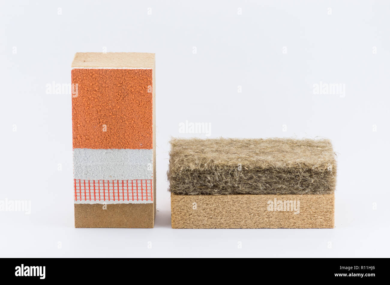 natural fibers wall insulating materials - hemp fiber panel Stock Photo ...