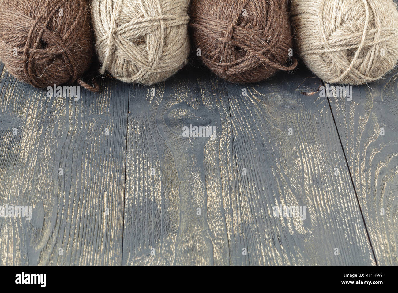 Natural merino wool for knitting Stock Photo - Alamy