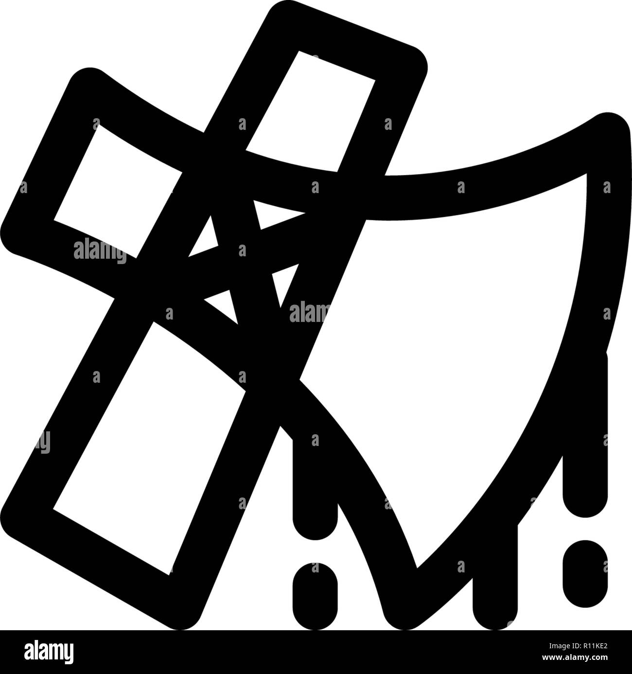 Halloween holiday glyph icon Black and White Stock Photos & Images - Alamy