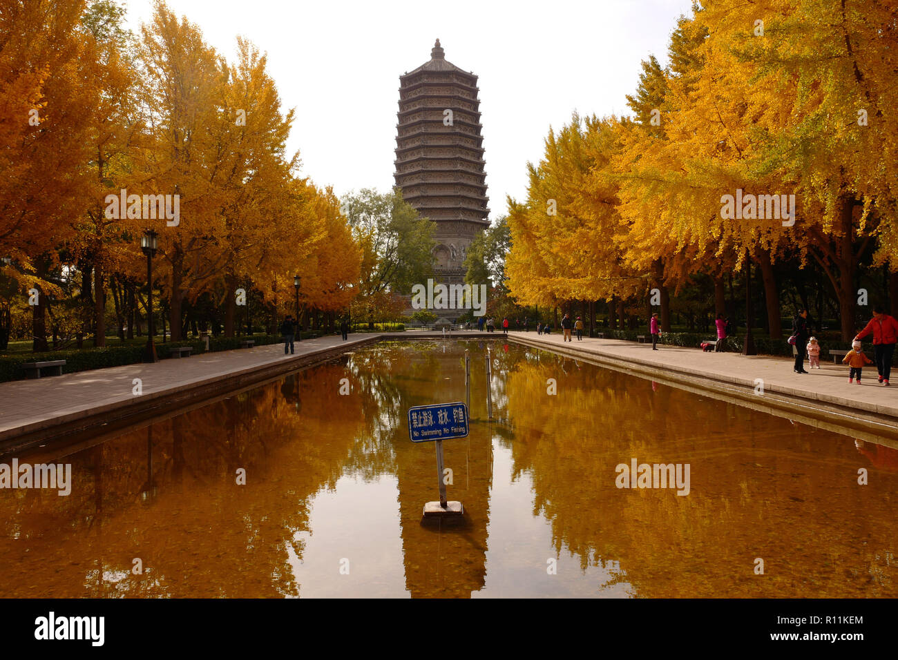 Autumn scenery of Linglong Park in Beijing, China. (Photo by SIPA ASIA ...