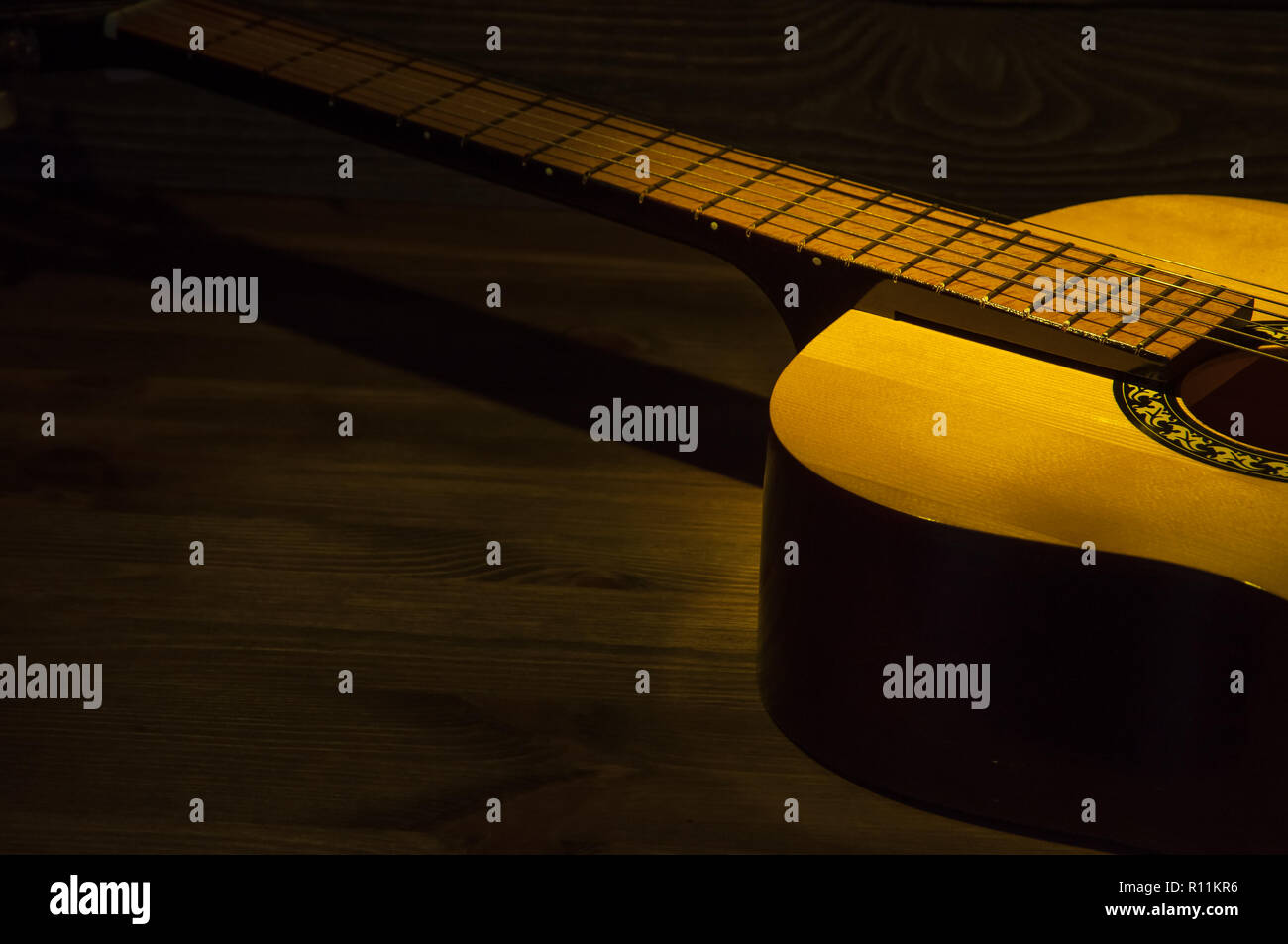 Side view classical acoustic guitar hi-res stock photography and images ...