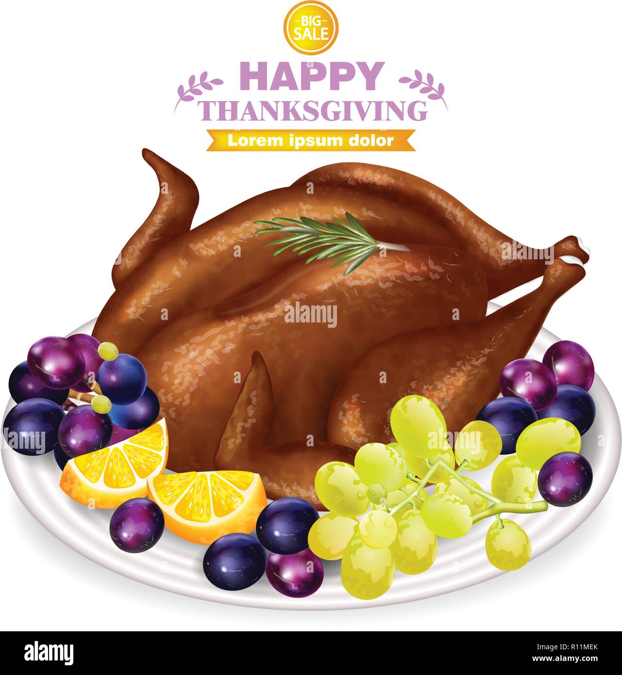 Thanksgiving Turkey Dinner Clipart