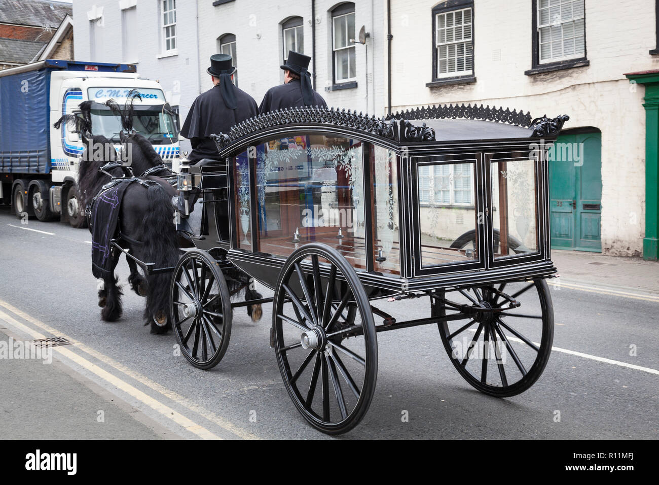 Horse Drawn Funeral Carriage High Resolution Stock Photography and ...
