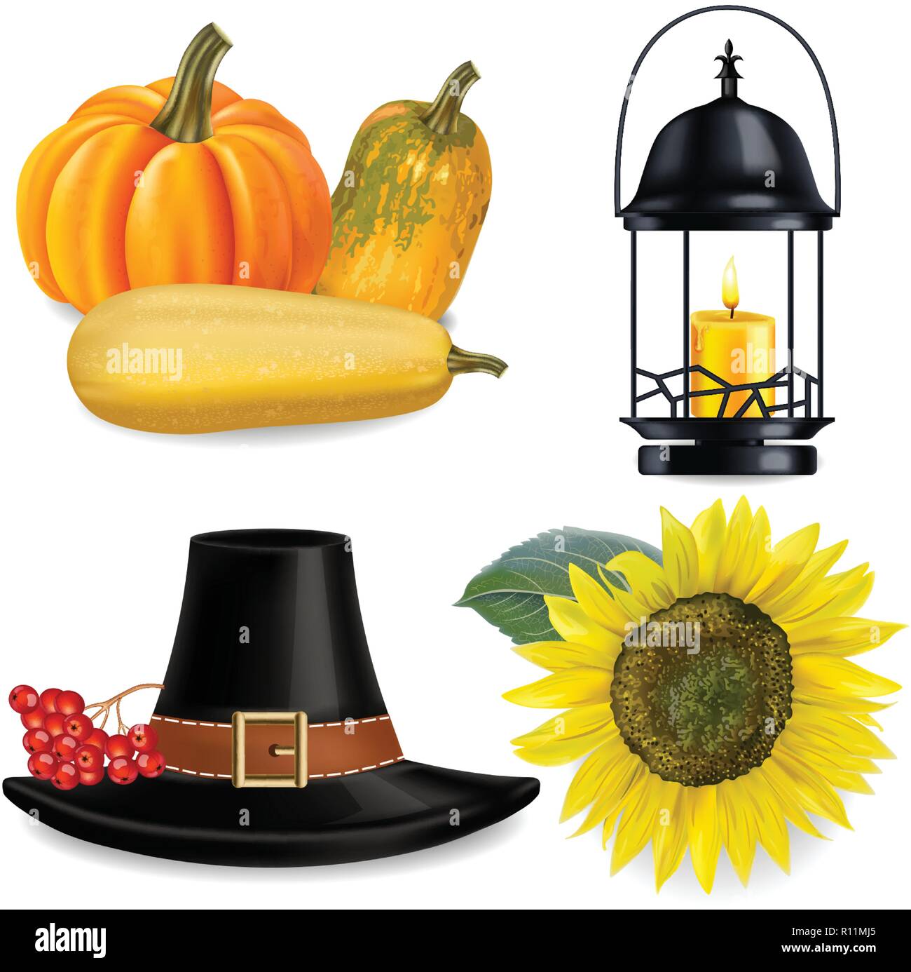 Thanksgiving meal family pumpkins Stock Vector Images - Alamy