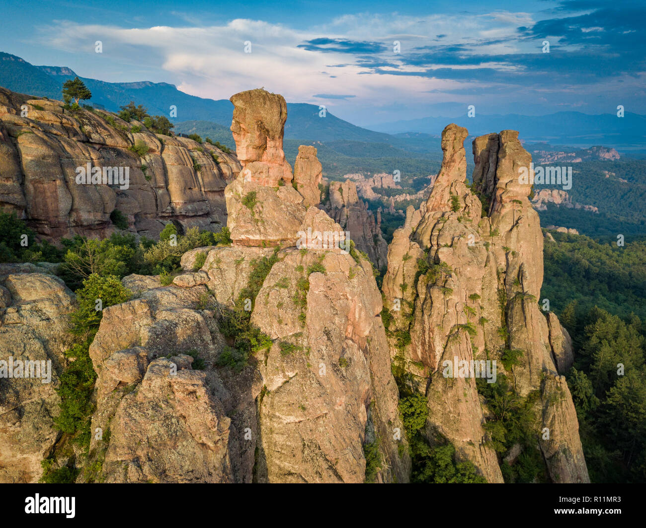 Amazing natural phenomenon - Belogradchik rocks - aerial shots of this ...