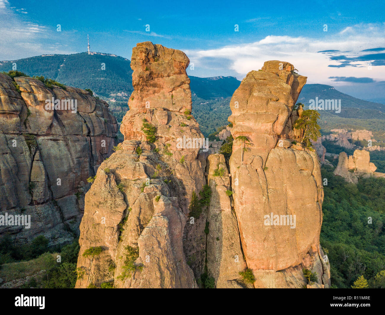 Amazing natural phenomenon - Belogradchik rocks - aerial shots of this ...