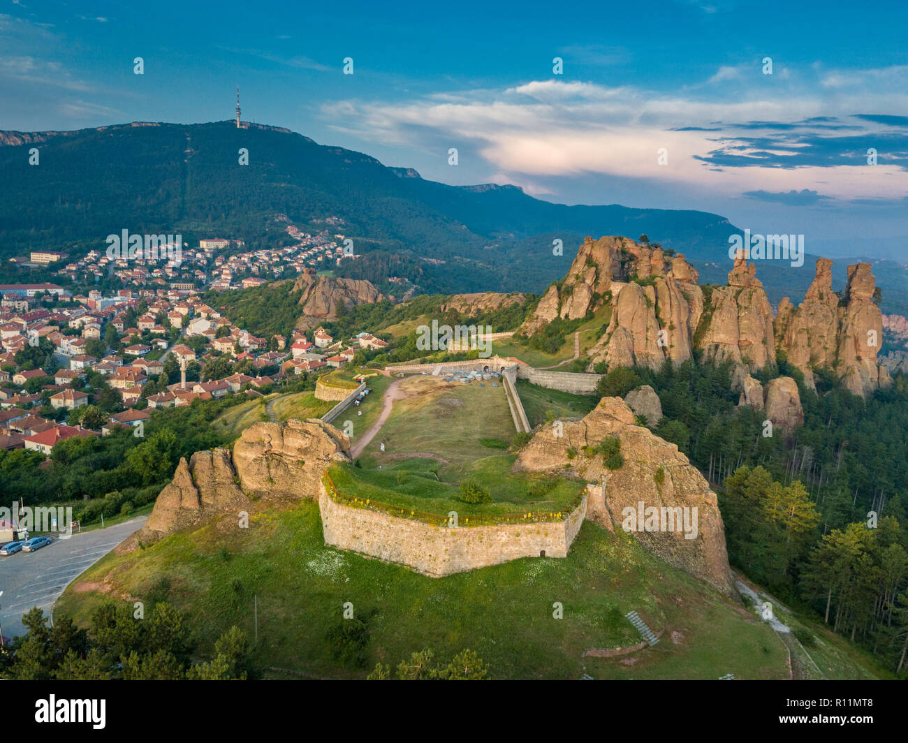 Amazing natural phenomenon - Belogradchik rocks - aerial shots of this ...