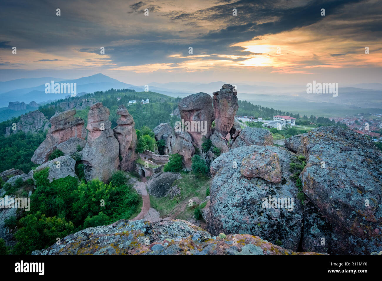 Amazing natural phenomenon - Belogradchik rocks - aerial shots of this ...