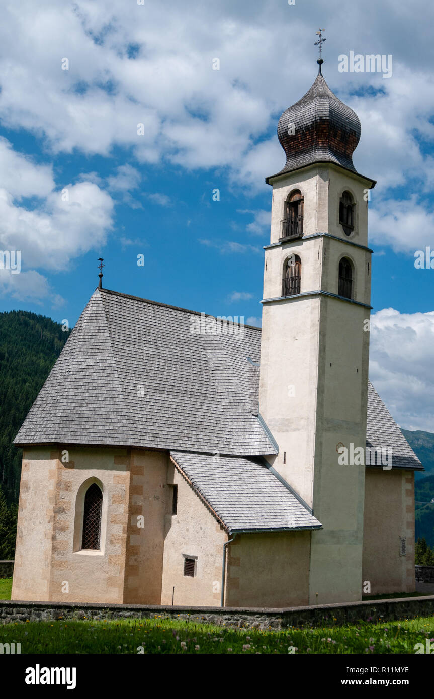 The Chruch of the village of Santa Fosca Stock Photo - Alamy