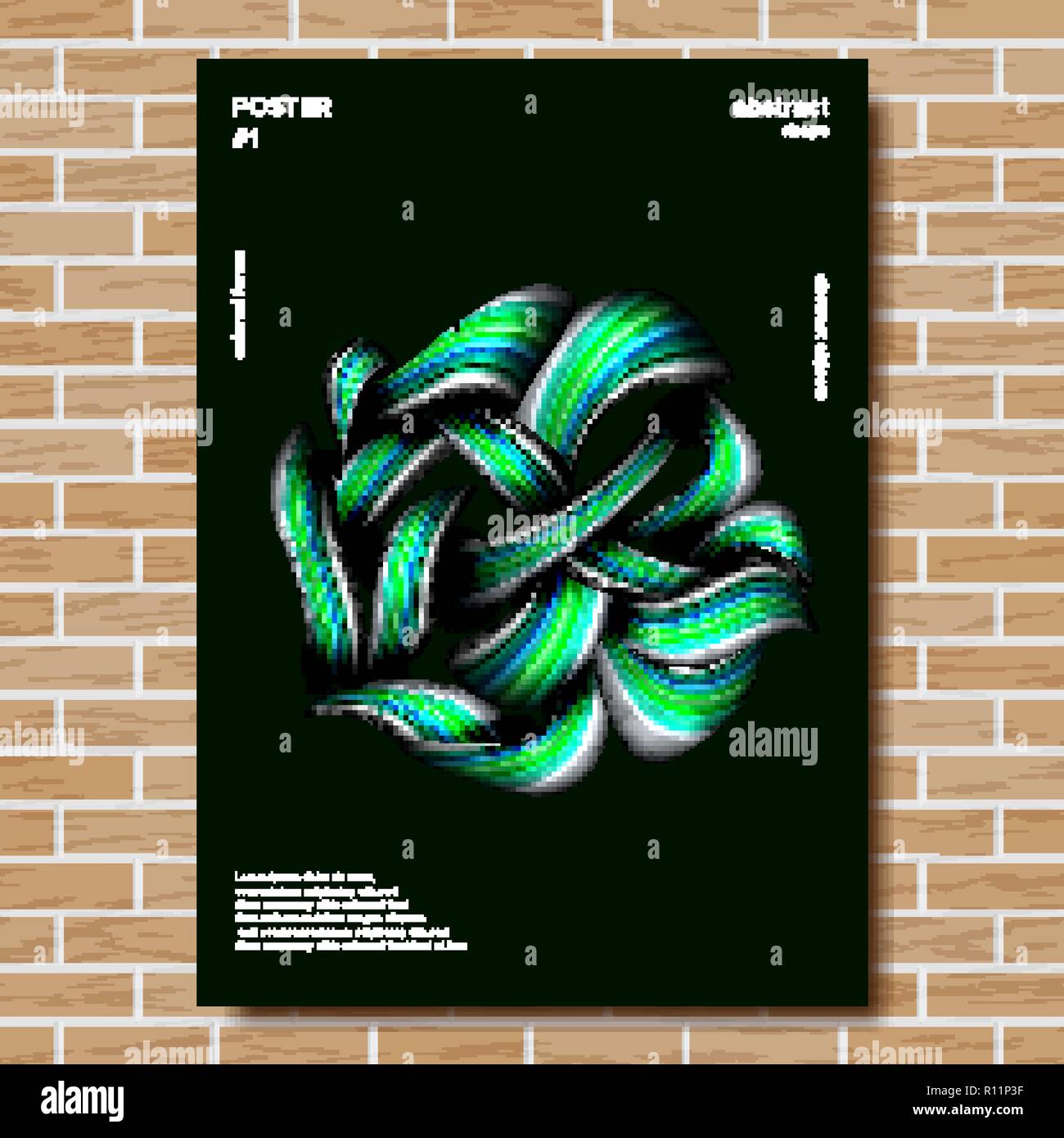 Modern Poster Vector. Minimal Brigth Background. Painting Style. Illustration Stock Vector Image ...