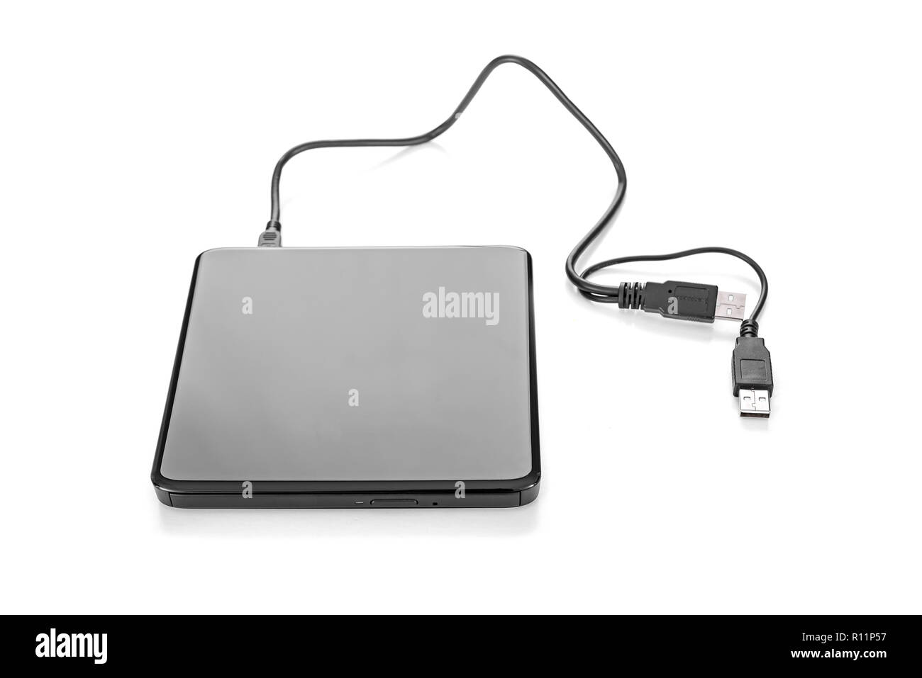 External modern drive cd-rom USB3.0 isolated on a white background ...
