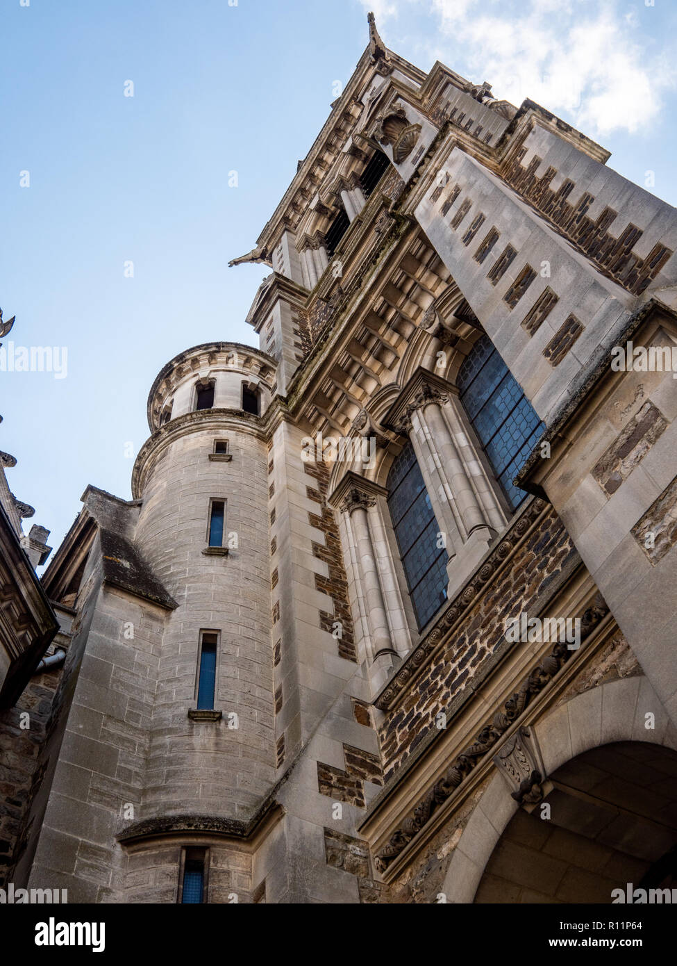 Church in the old town of Le Mans. The plantagenêt city is the historic ...