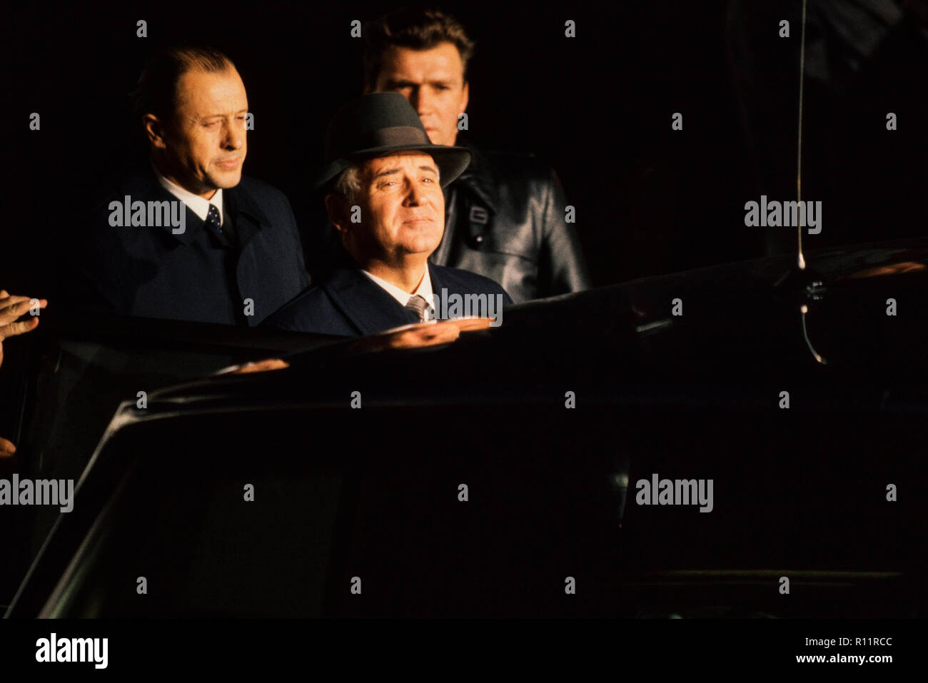 Mikhail Gorbachev leaves the Reykjavik Summit the meeting of USA ...