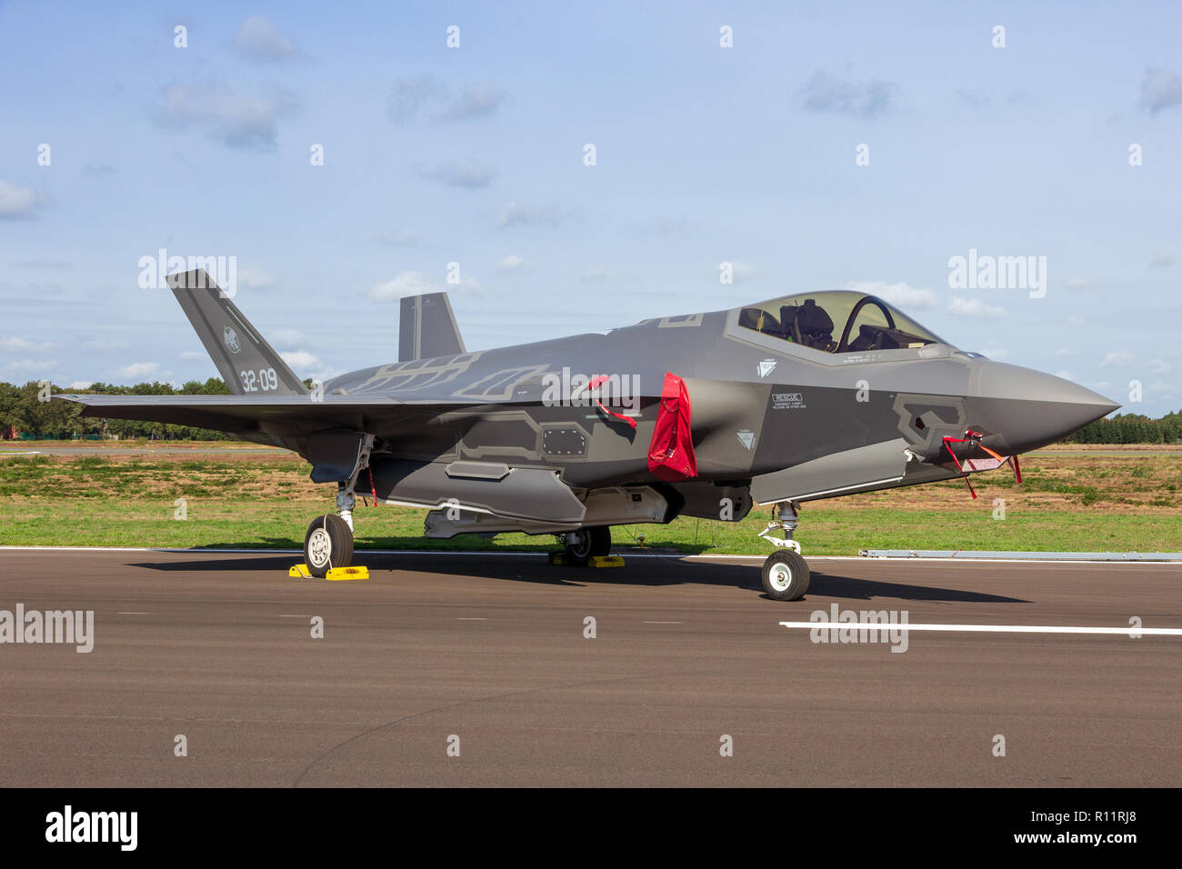 KLEINE BROGEL, BELGIUM - SEP 8, 2018: Lockheed Martin F-35 Lightning II ...