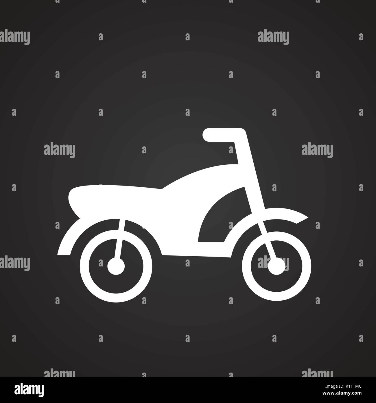 Motorcycle on black background Stock Vector Image & Art - Alamy