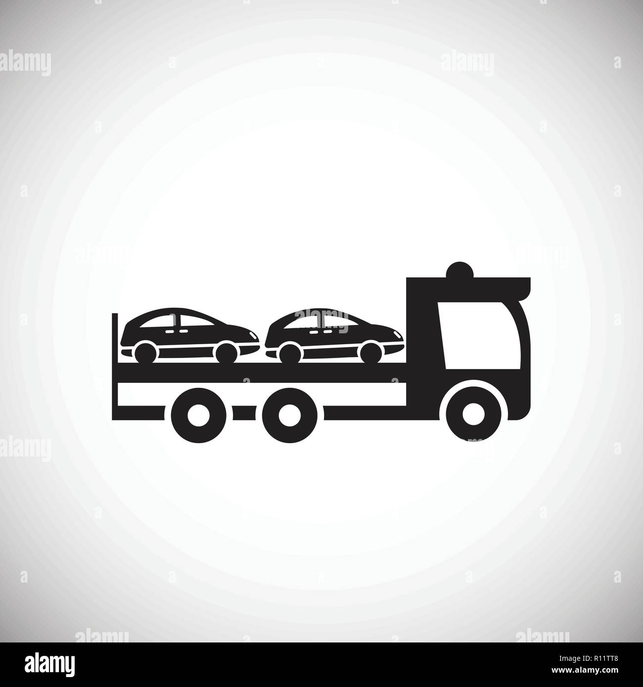 Car transporter on white background Stock Vector Image & Art - Alamy