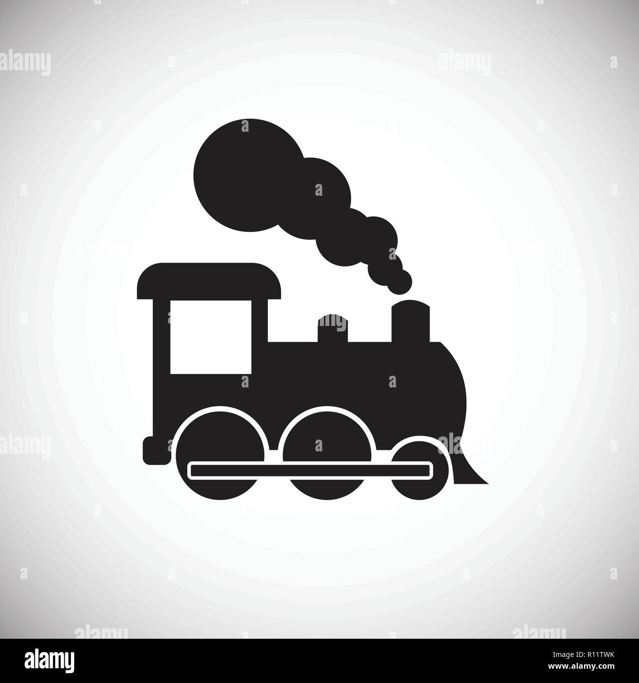 Steam train on white background Stock Vector Image & Art - Alamy