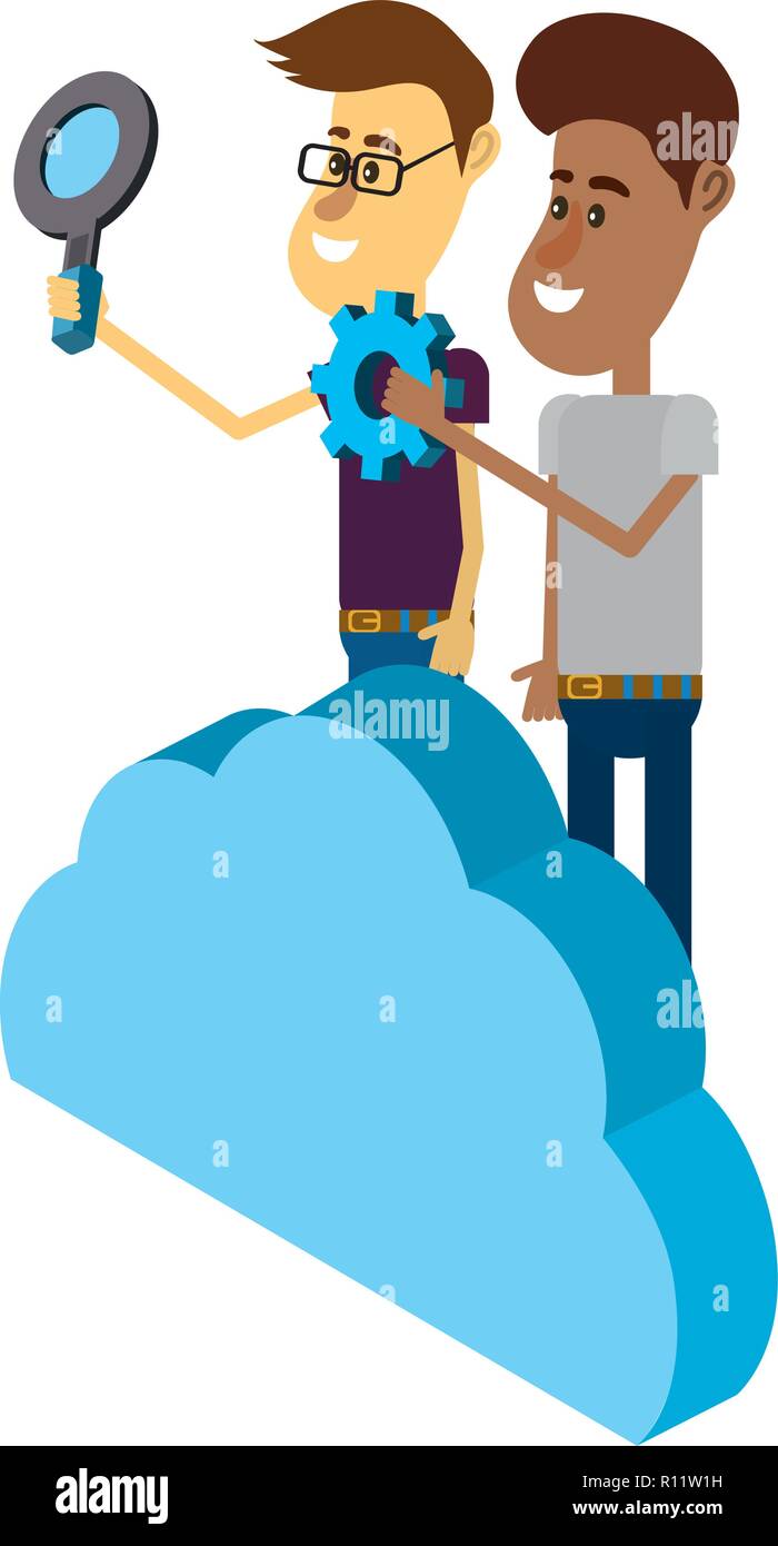 People and cloud computing Stock Vector Image & Art - Alamy
