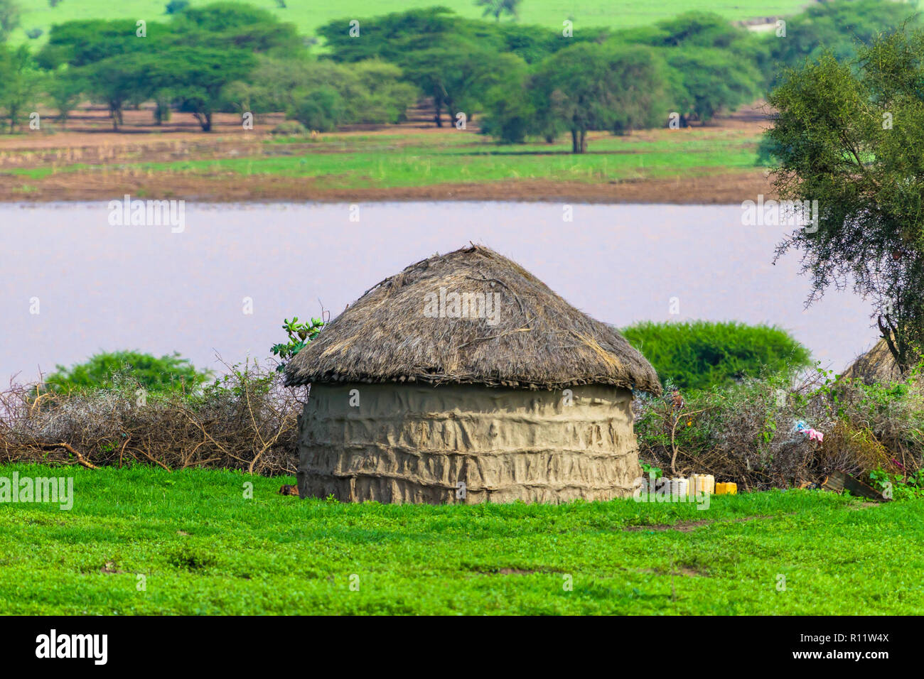 Traditional Masai village near Arusha, Tanzania Stock Photo - Alamy