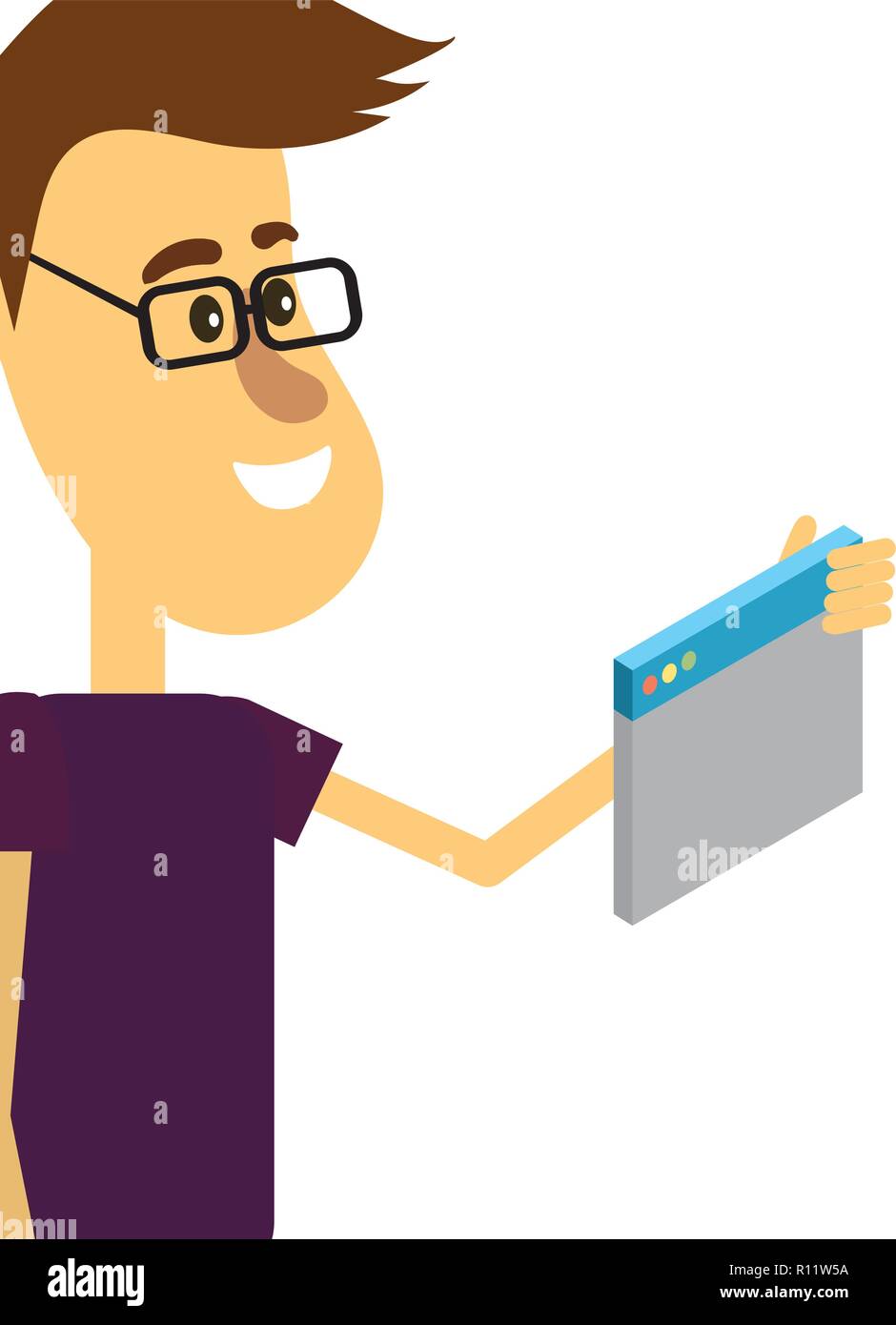 Software cartoons Stock Vector Images - Alamy