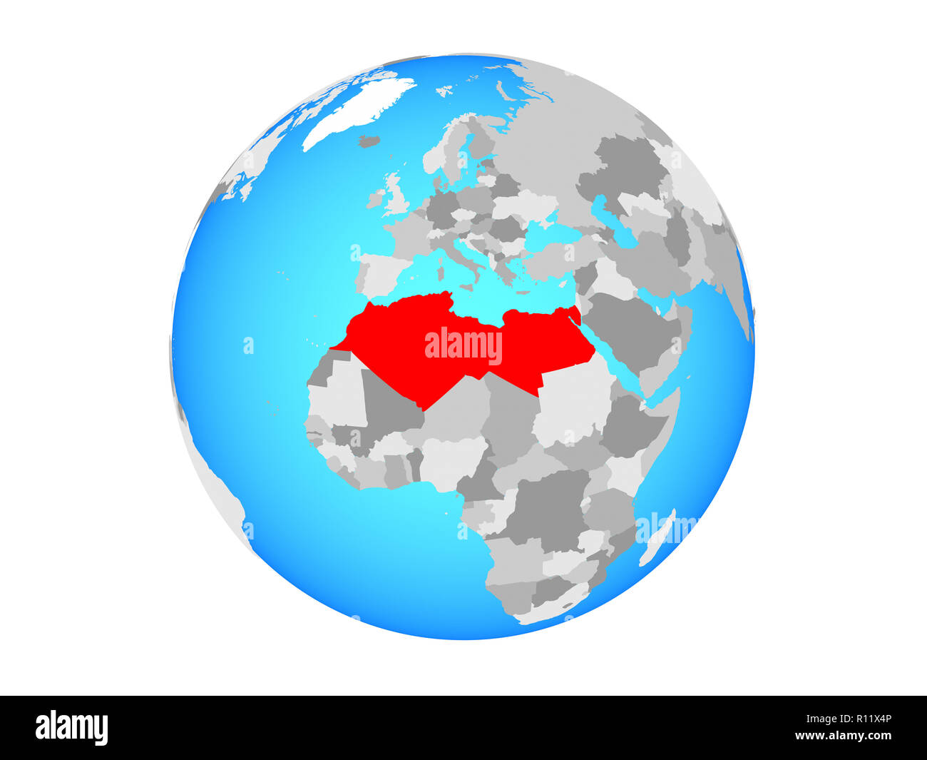 North africa region on Cut Out Stock Images & Pictures - Alamy