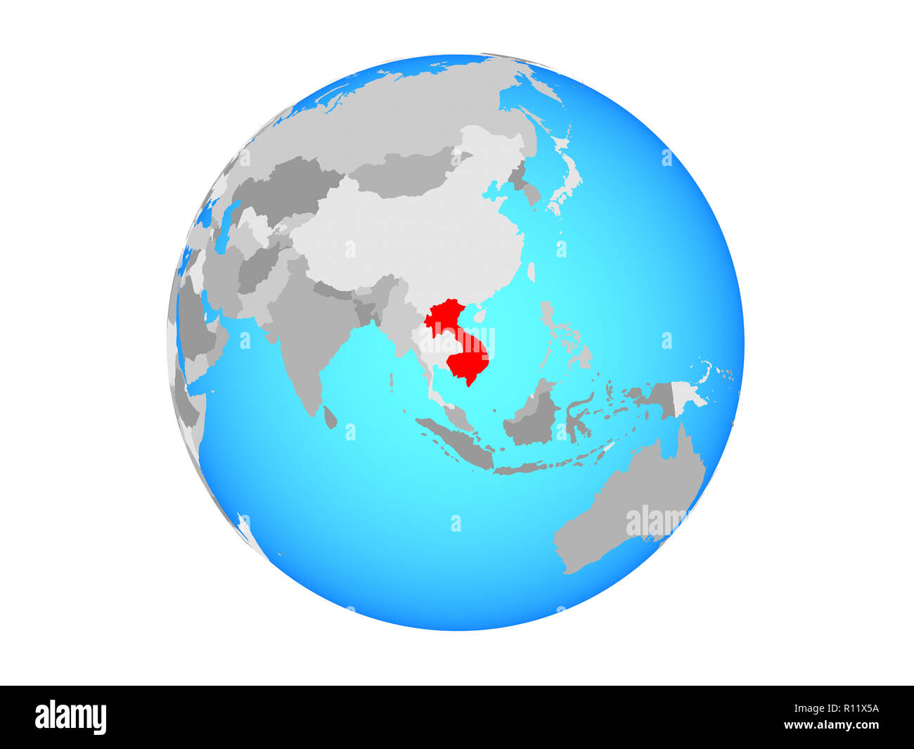 Indochina Peninsula On World Map