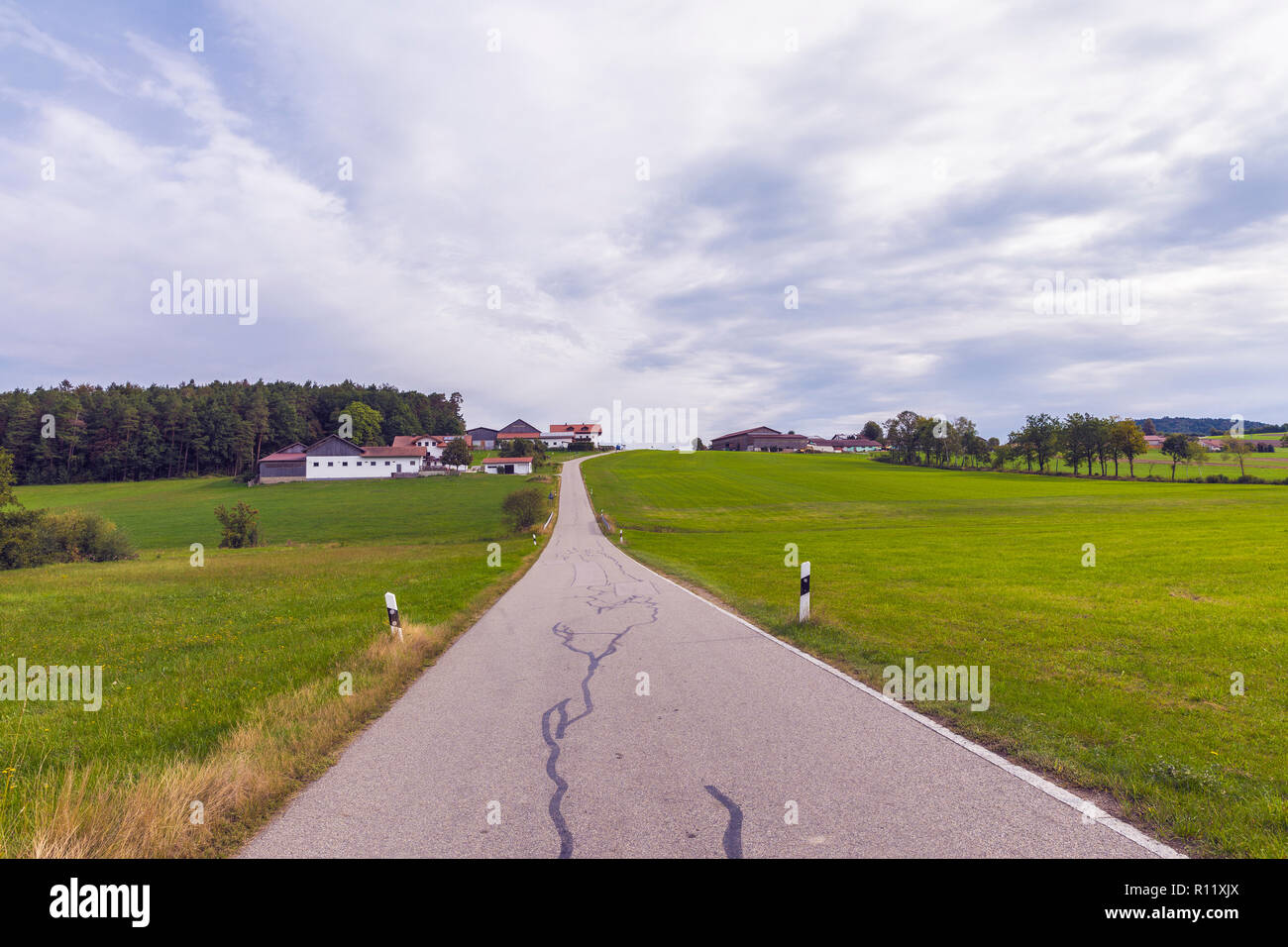 Way to a German village, Bavaria Stock Photo - Alamy