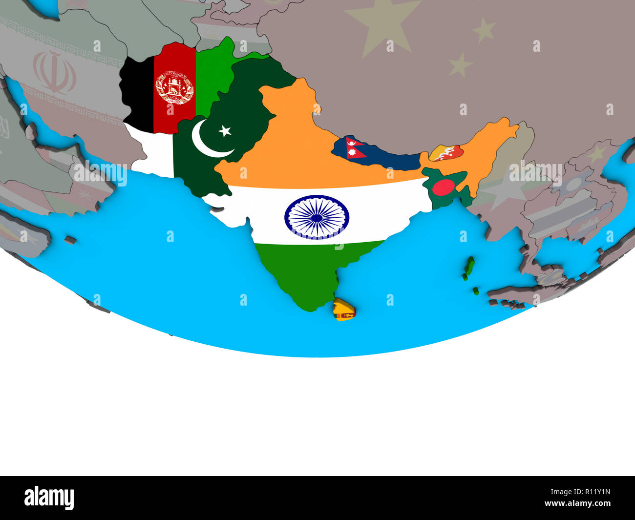 Saarc flags hi-res stock photography and images - Alamy