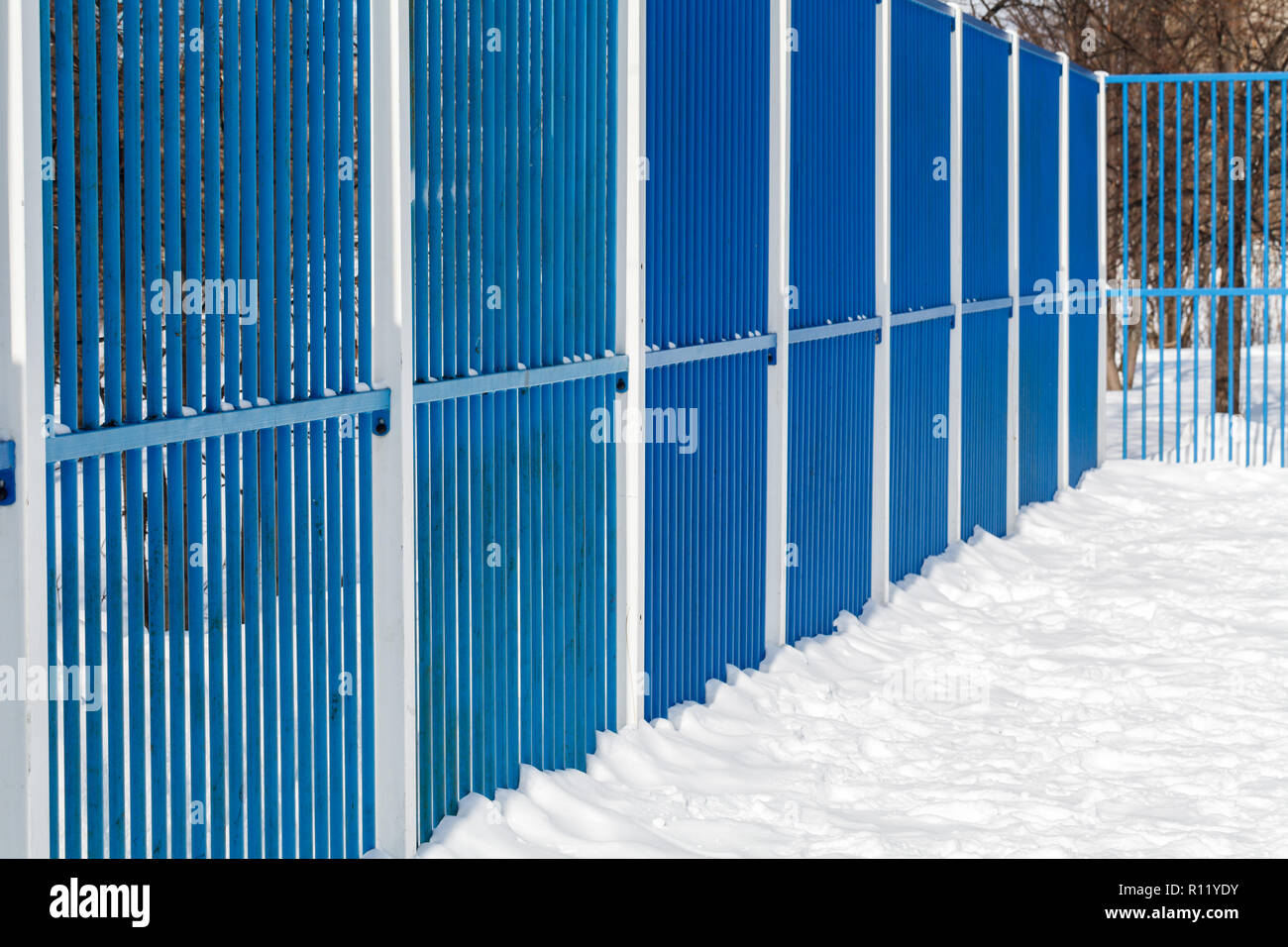 basketball court in winter Stock Photo - Alamy